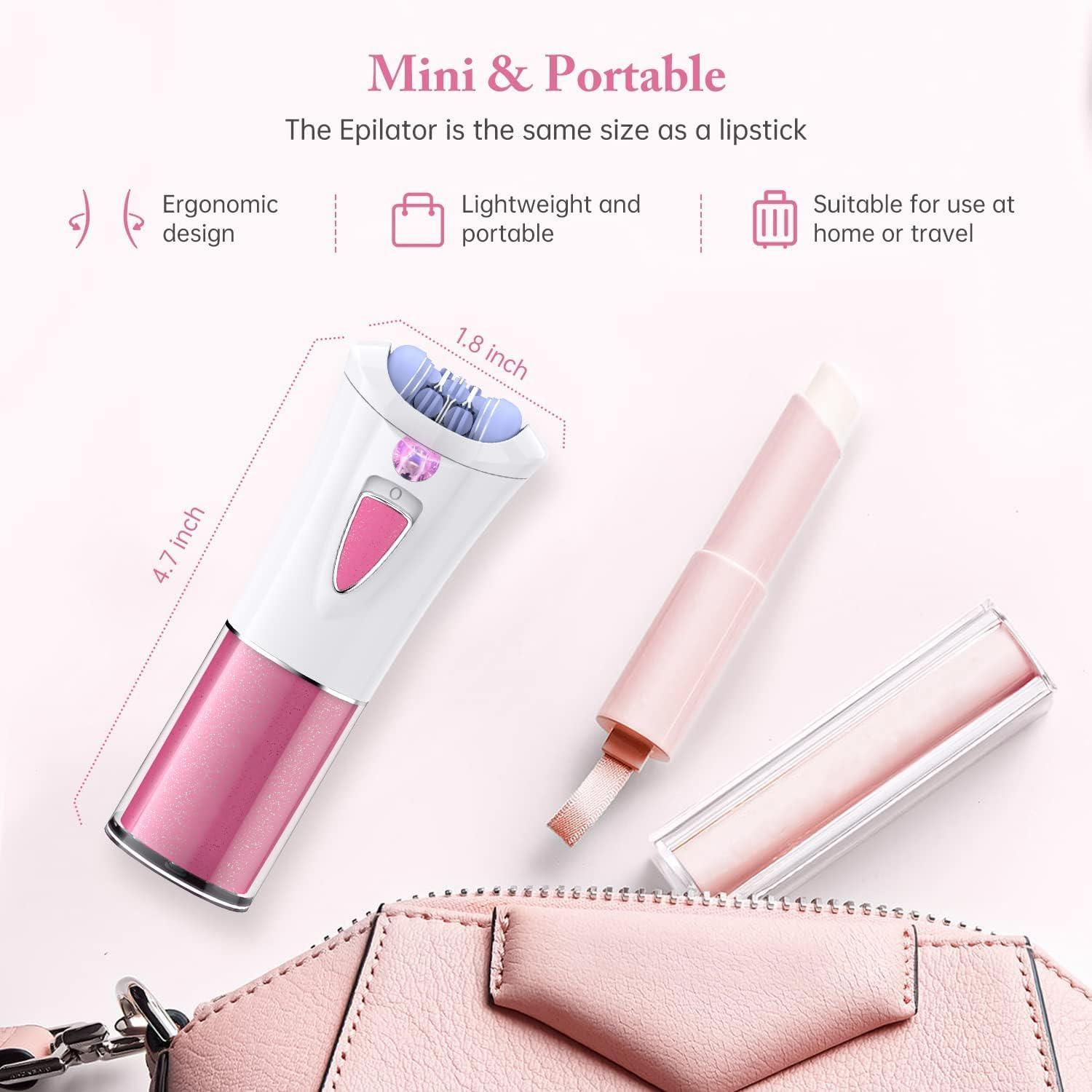 Cordless Facial Epilator for Women- Electric Hair Remover with LED ...