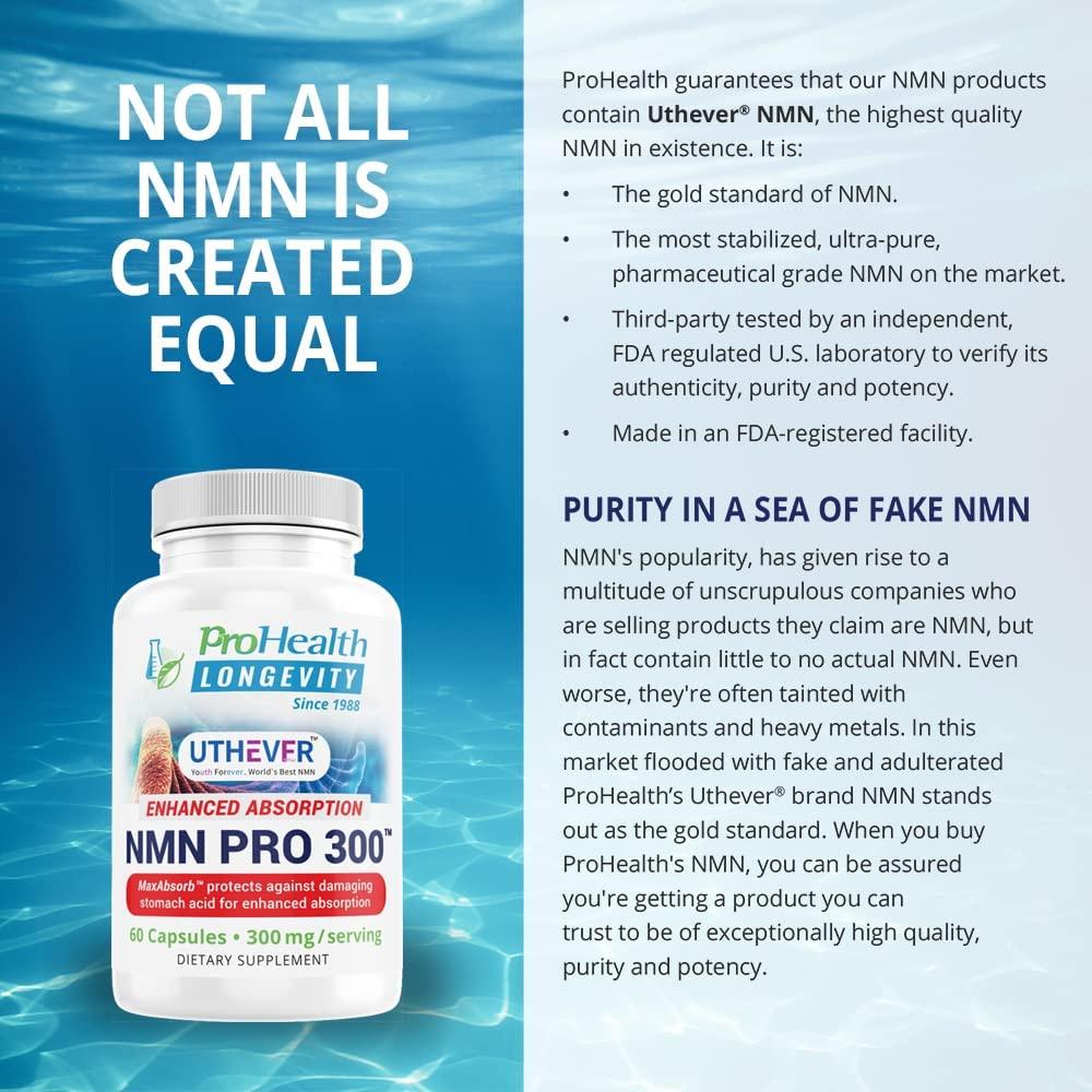 NMN Pro 300 - Clinically Proven to Boost NAD+ Levels by 38% in 60 Days ...