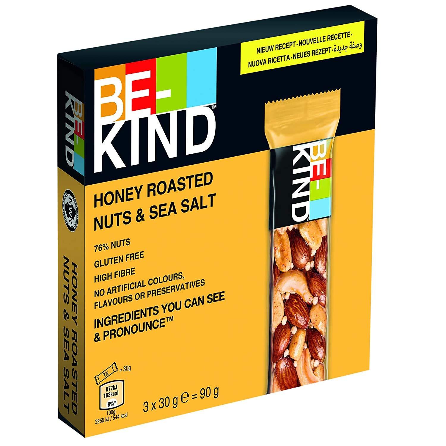 Buy Bekind Honey Cereal Bar | Gluten Free Healthy Snack | Honey Roasted ...