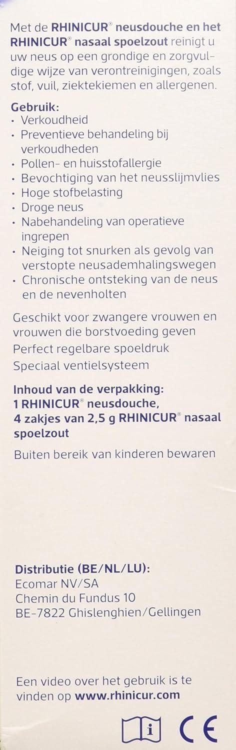 Rhinicur Nasal Shower - 4 Sachets | Gentle Nasal Relief Solution | Buy ...