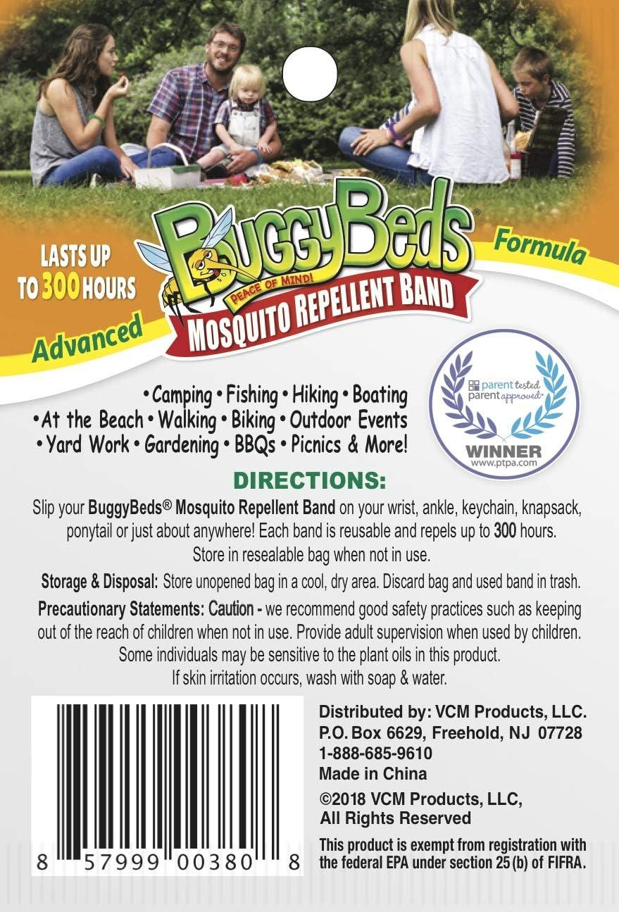 12-Pack BuggyBeds Mosquito Repellent Bands | Natural Insect Protection ...