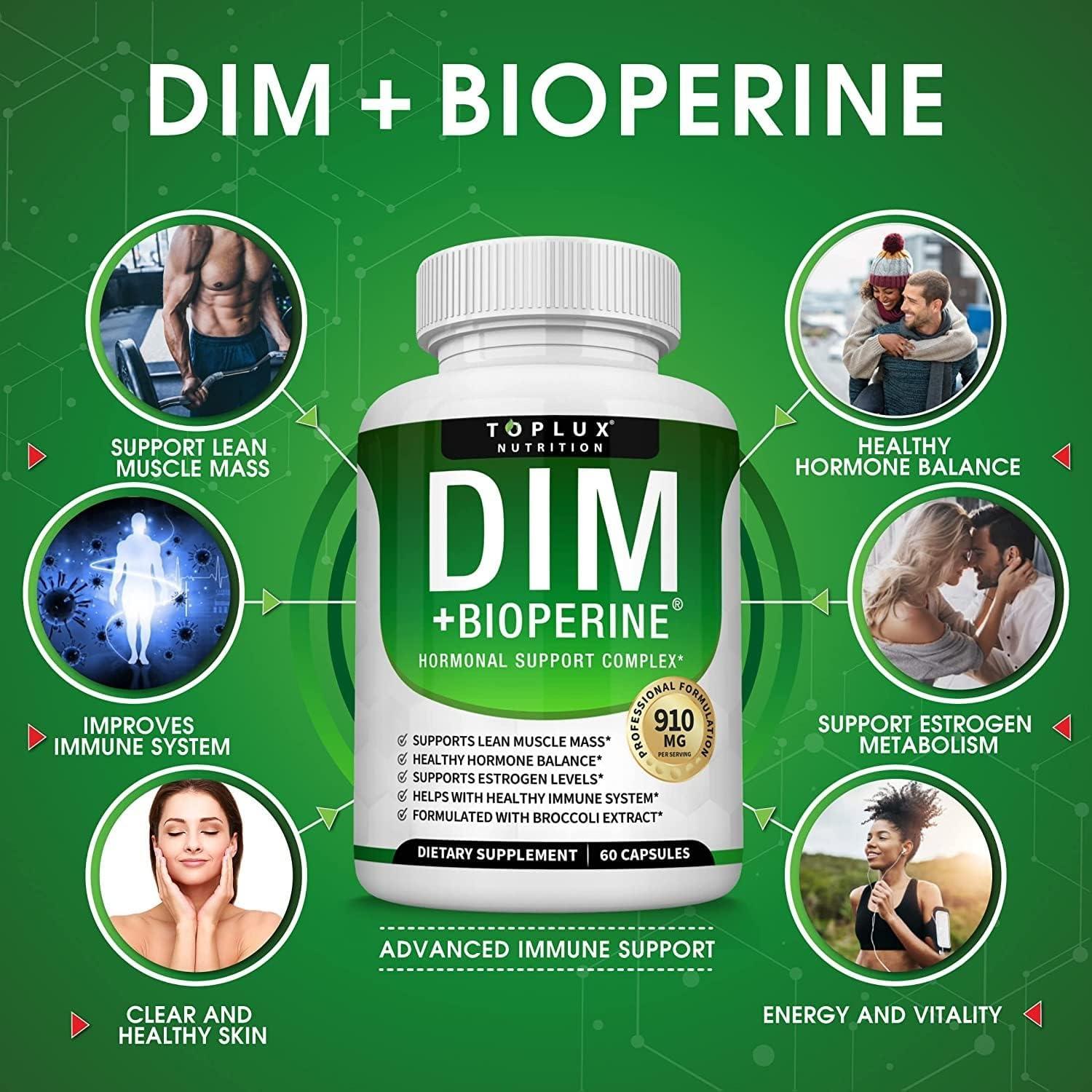 ijk Supplement 910 mg Plus BioPerine Complex - Diindolylmethane to ...
