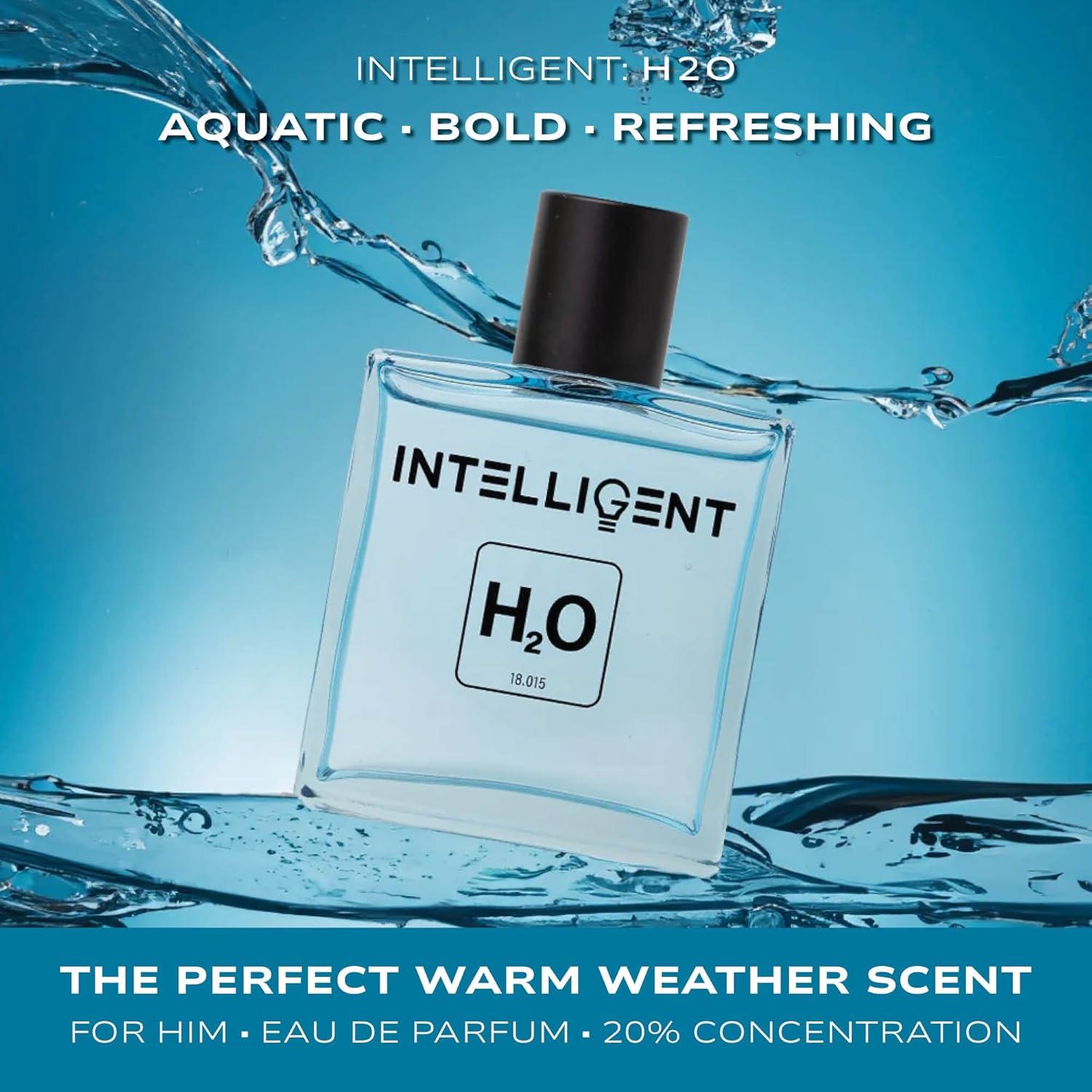 Intelligent H2O | Aquatic Bold and Refreshing | Eau de Parfum for Men ...