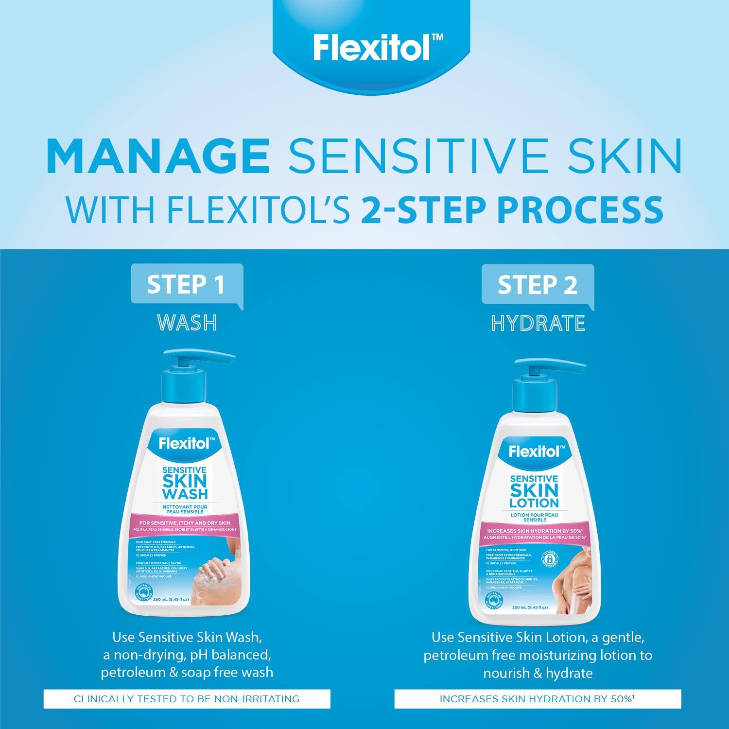 Flexitol Sensitive Skin Lotion 250ml - Soothing Moisturizer for ...