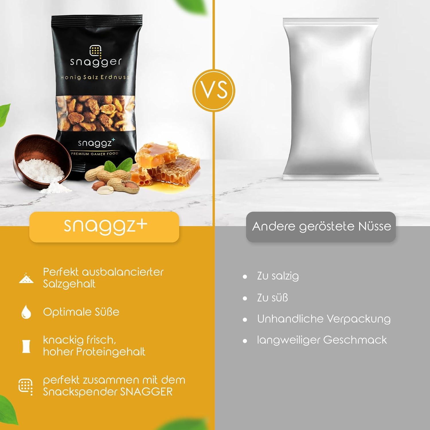 Snagger-Gamer 100g Sweet-Salty Roasted Honey Peanuts - Premium Salted ...