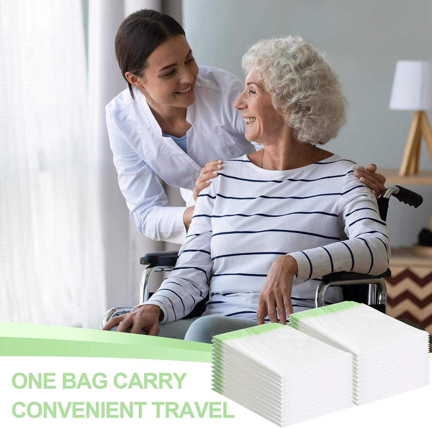 150 Pack Commode Liners with Absorbent Pads Universal Fit Bedside ...