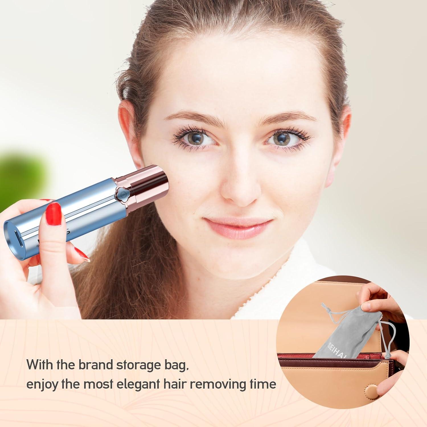 SEIHAI Hair Removal Device(2023) - Rechargeable Facial Hair Remover for ...