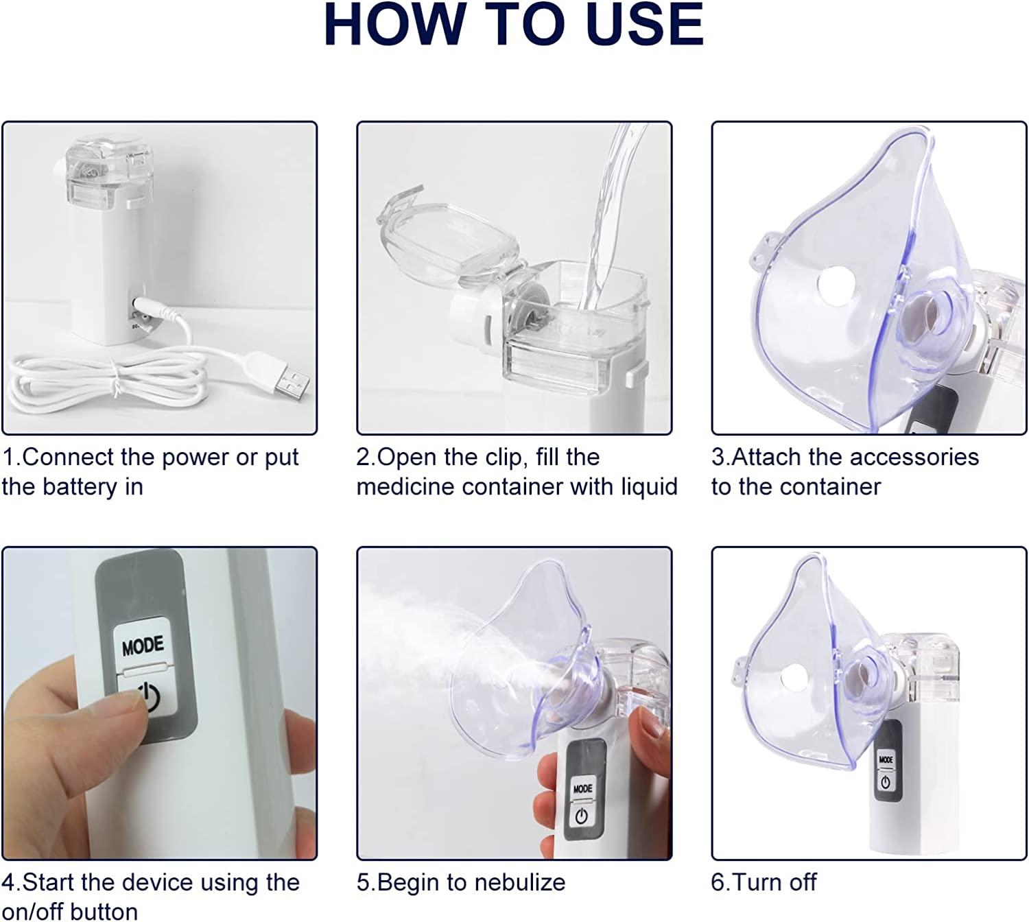 Nebulizer, Portable Nebulizer Machine, Nebulizer Machine for Adults and ...