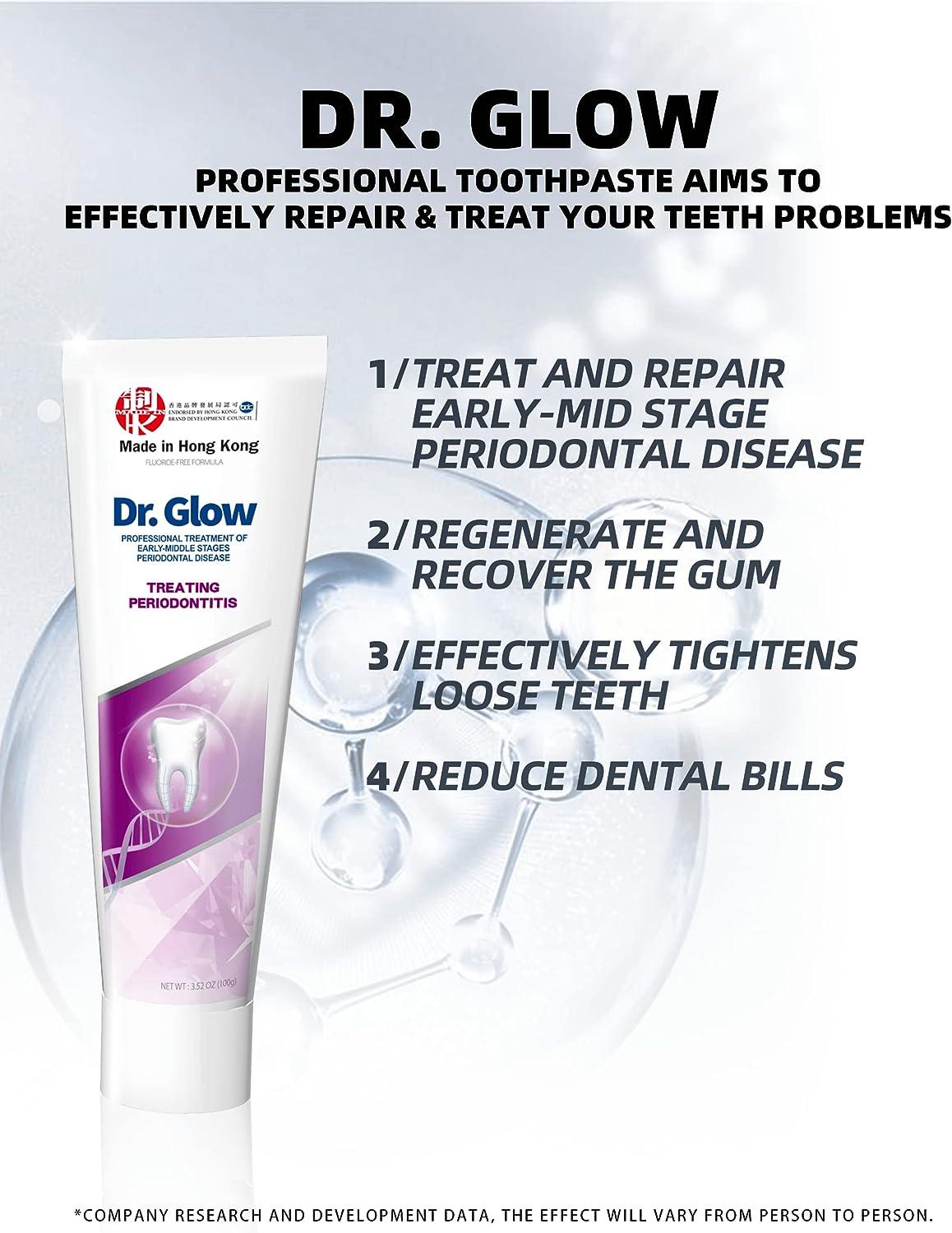 Dr. Glow Periodontal Disease Treatment Toothpaste for Bleeding Gums ...
