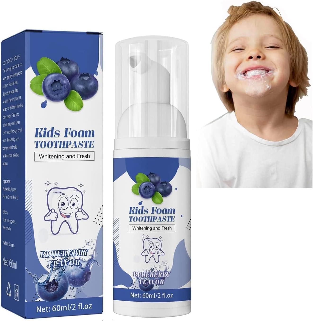 Lovelycat Low Fluoride Foam Toothpaste & Mouthwash for Kids (2PC) - Gentle Oral Care for ...
