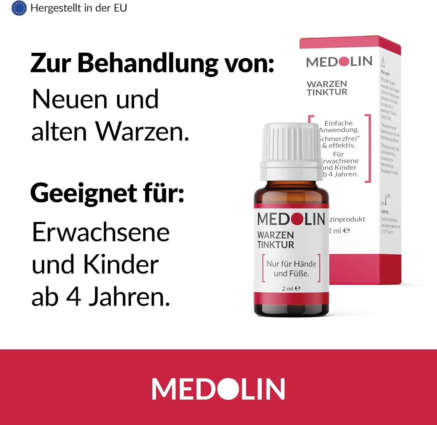 Medolin Warts Tincture for Hands & Feet | Effective Pain-Free Wart ...