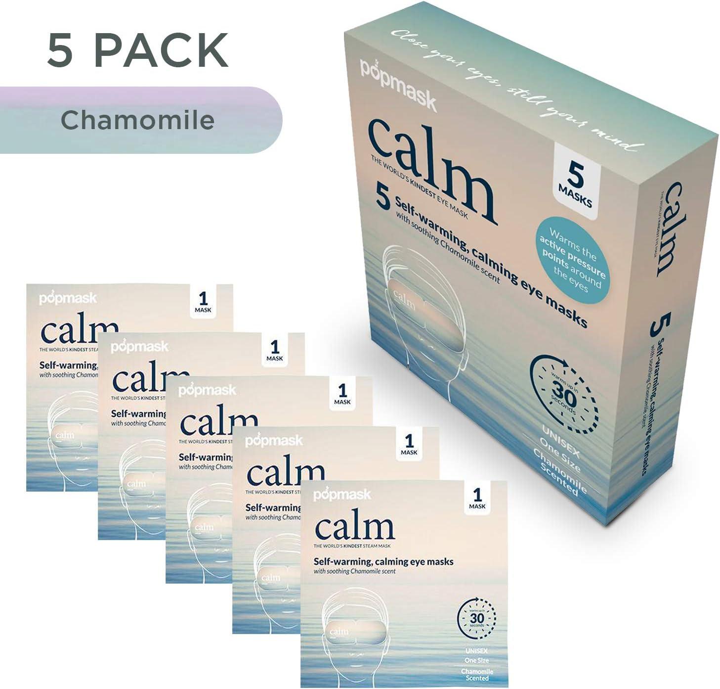 Popmask Calm Self Warming Eye Mask - Headache & Puffy Eyes Relief, Dry ...