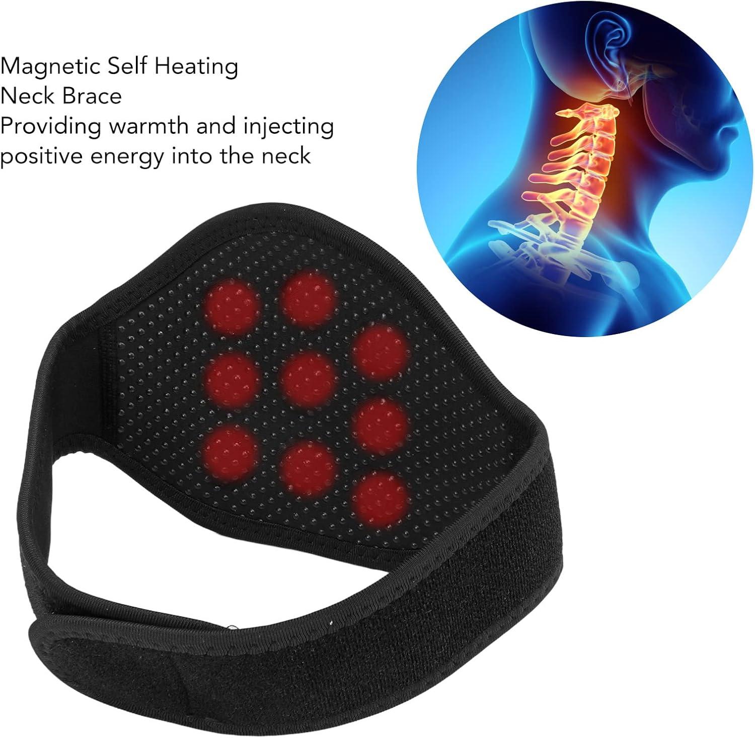 Jopwkuin Magnetic Self-Heating Neck Support - Thin Edge Neck Pain ...