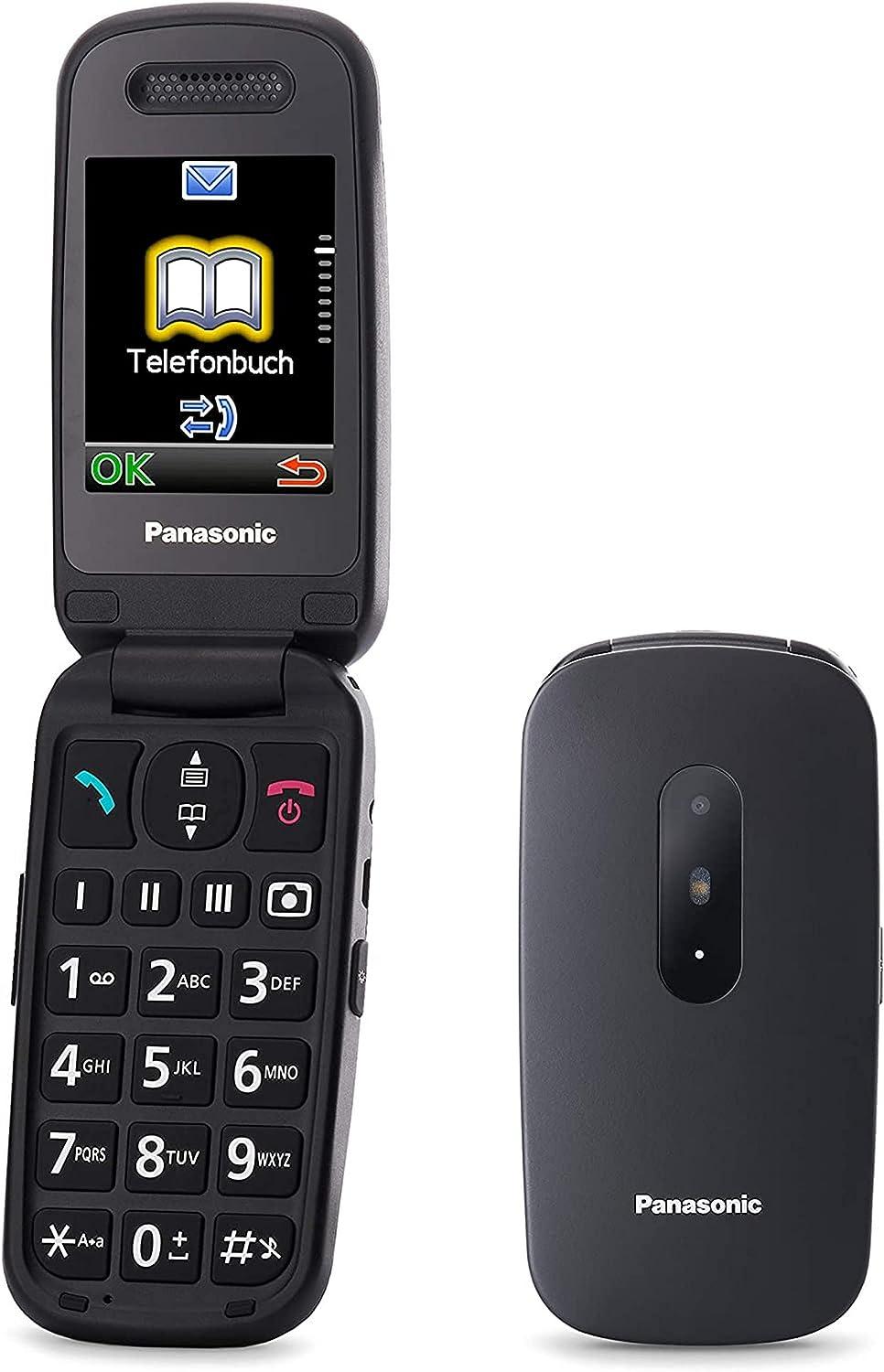 Panasonic KX-TU446EXB Senior Cell Phone - No Contract SOS Button ...