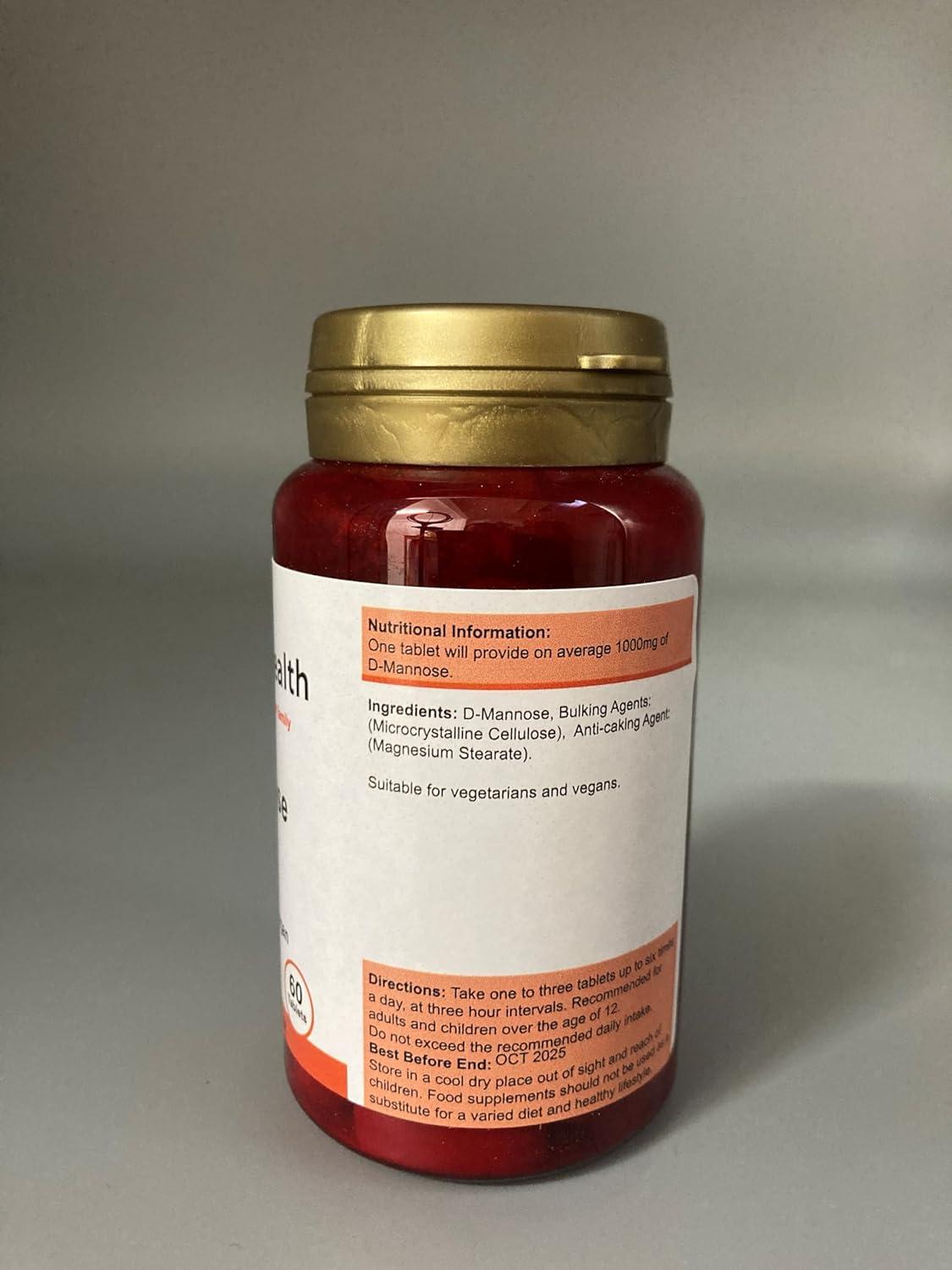 Power Health D-Mannose 1000mg - 60 Tablets | Buy Now with Express ...