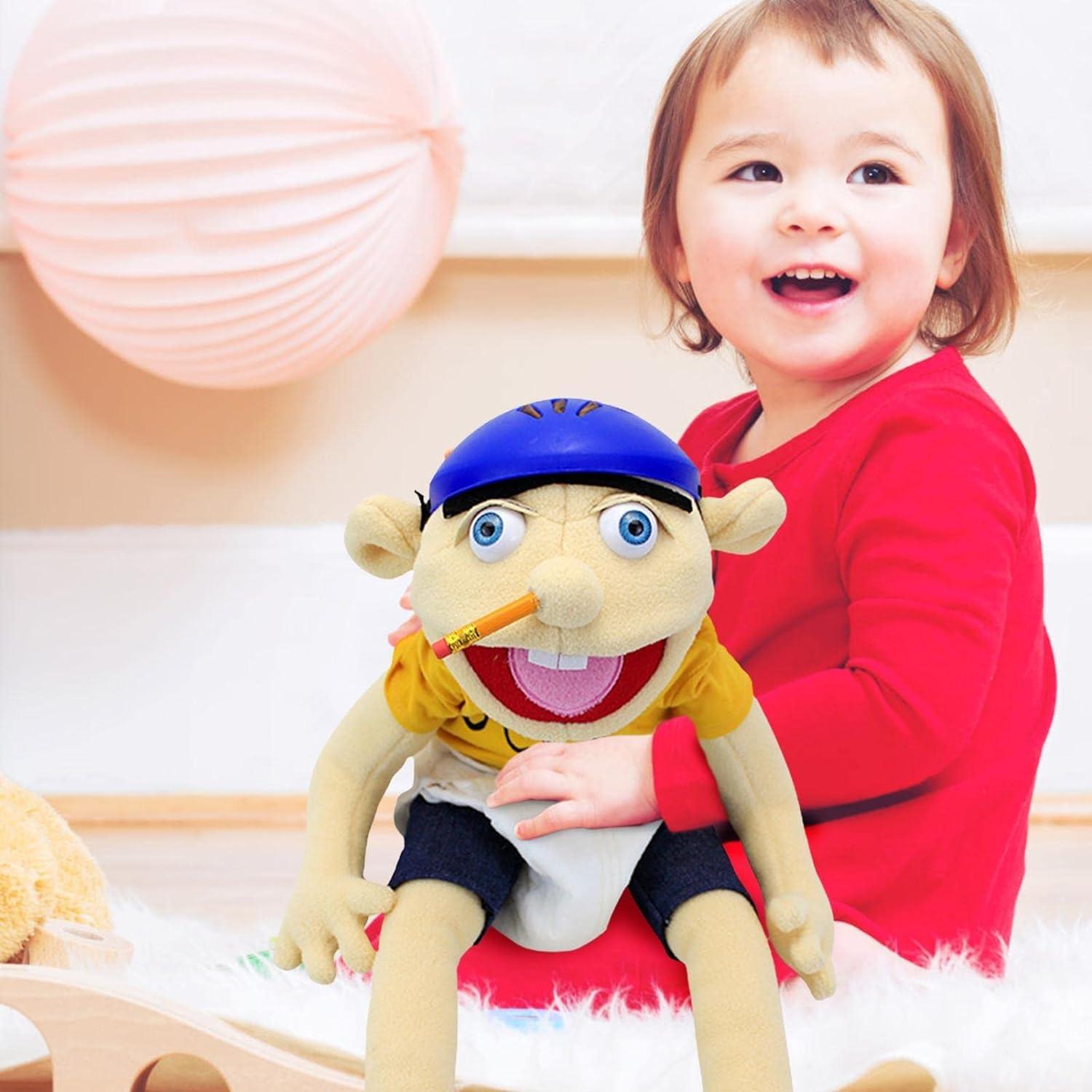Jeffy Soft Plush Hand Puppet 58cm - Mischievous Funny Toy with Working ...