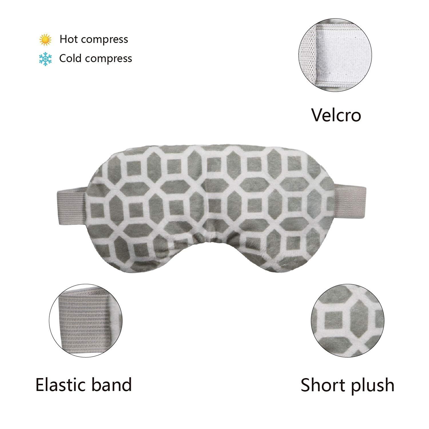 Heated/Ice Eye Mask Lavender & Flaxseed Sinus Pillow - Relieve Dry Eyes ...