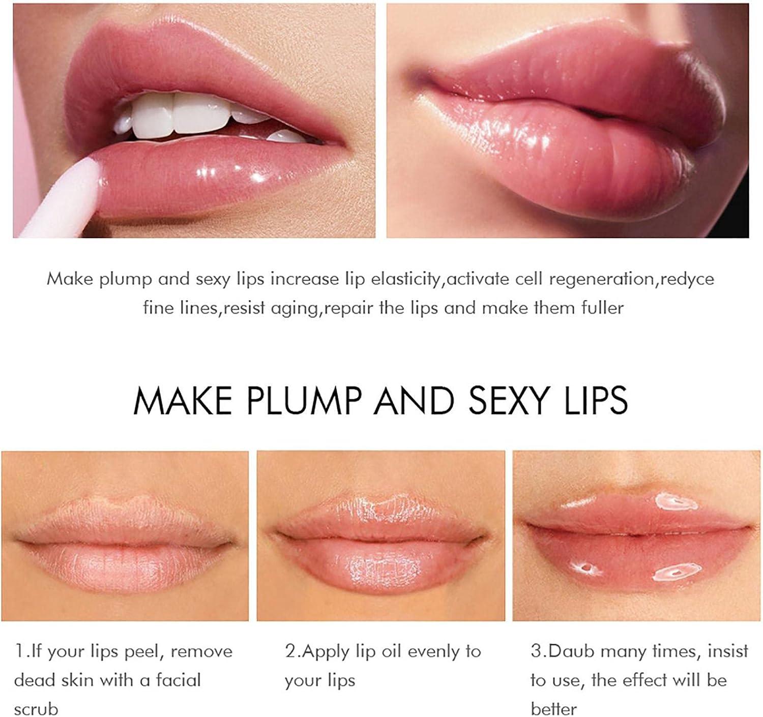 Capsule Lip Plumper | Long-Lasting Moisturizing Lip Gloss for Fuller ...