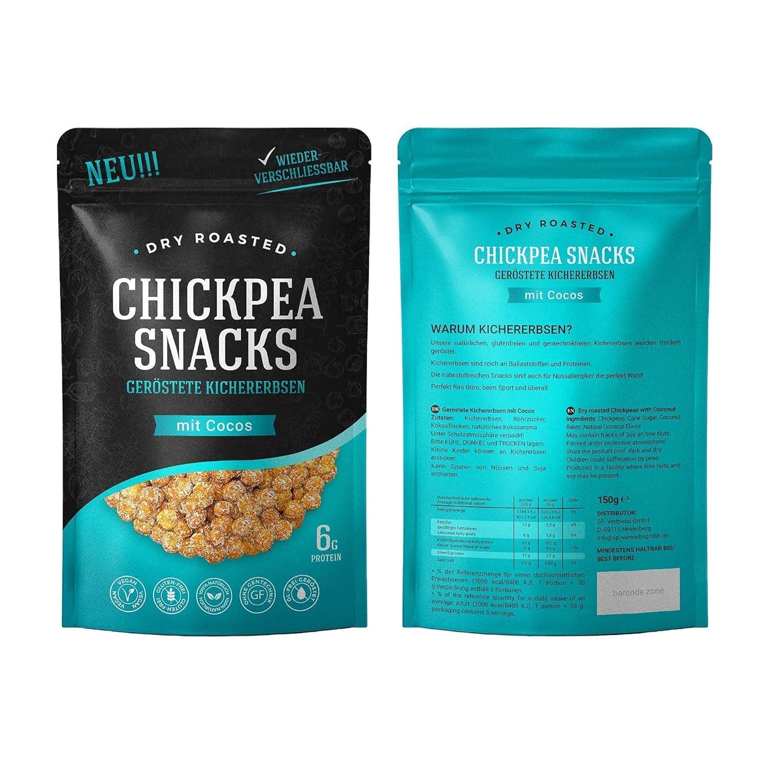 Crispy Roasted Chickpea Snacks - Vegan & Gluten-Free Protein-Rich Treat ...
