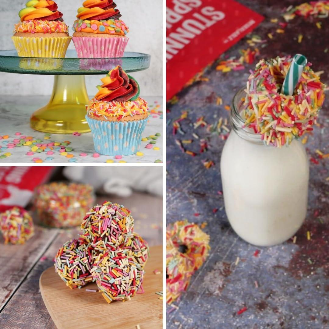 Cake D cor 1kg Rainbow Sprinkles Sugar Strands | Cake Sprinkles ...