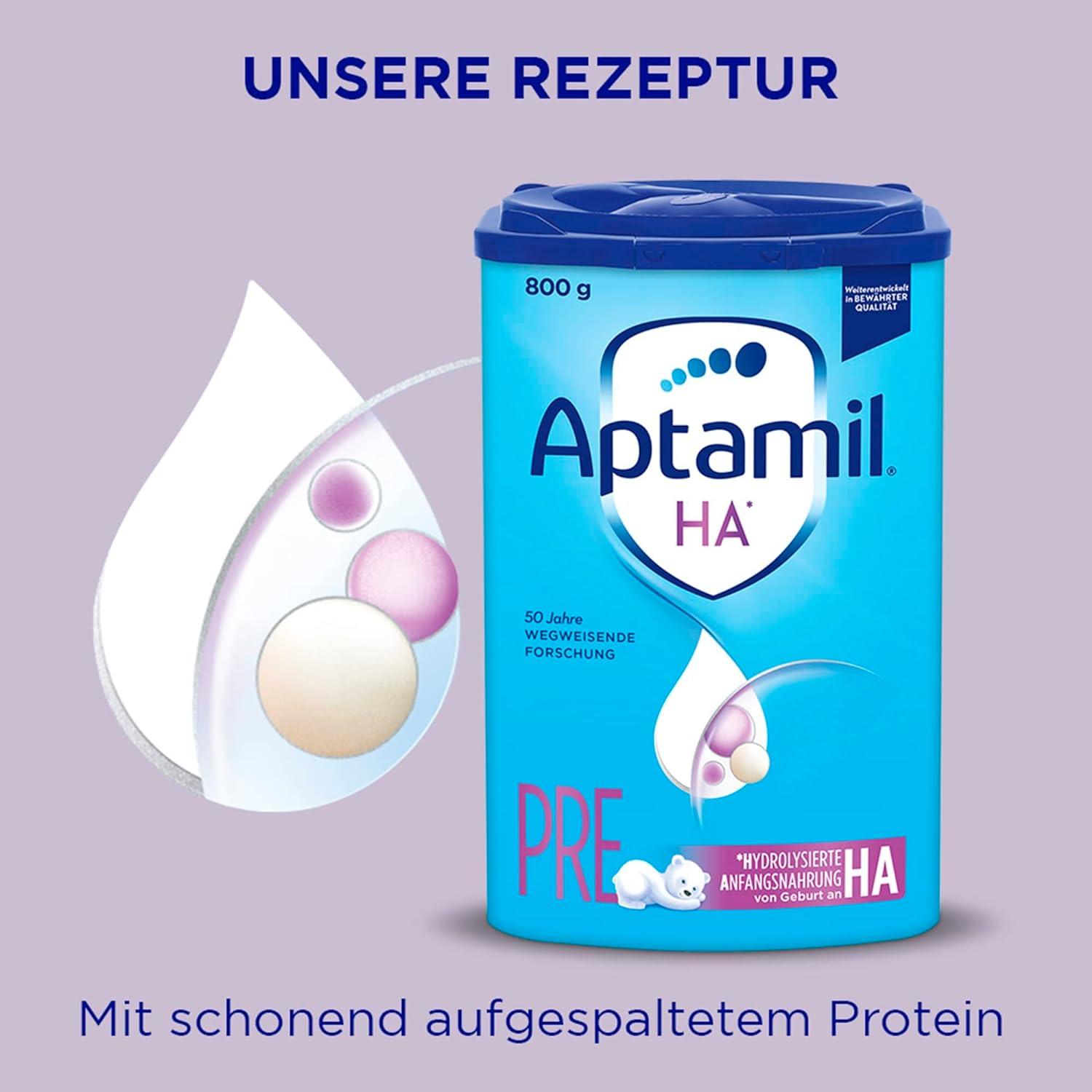 Aptamil HA PRE Infant Milk - DHA & Lactose Only Palm Oil Free 800g Baby ...