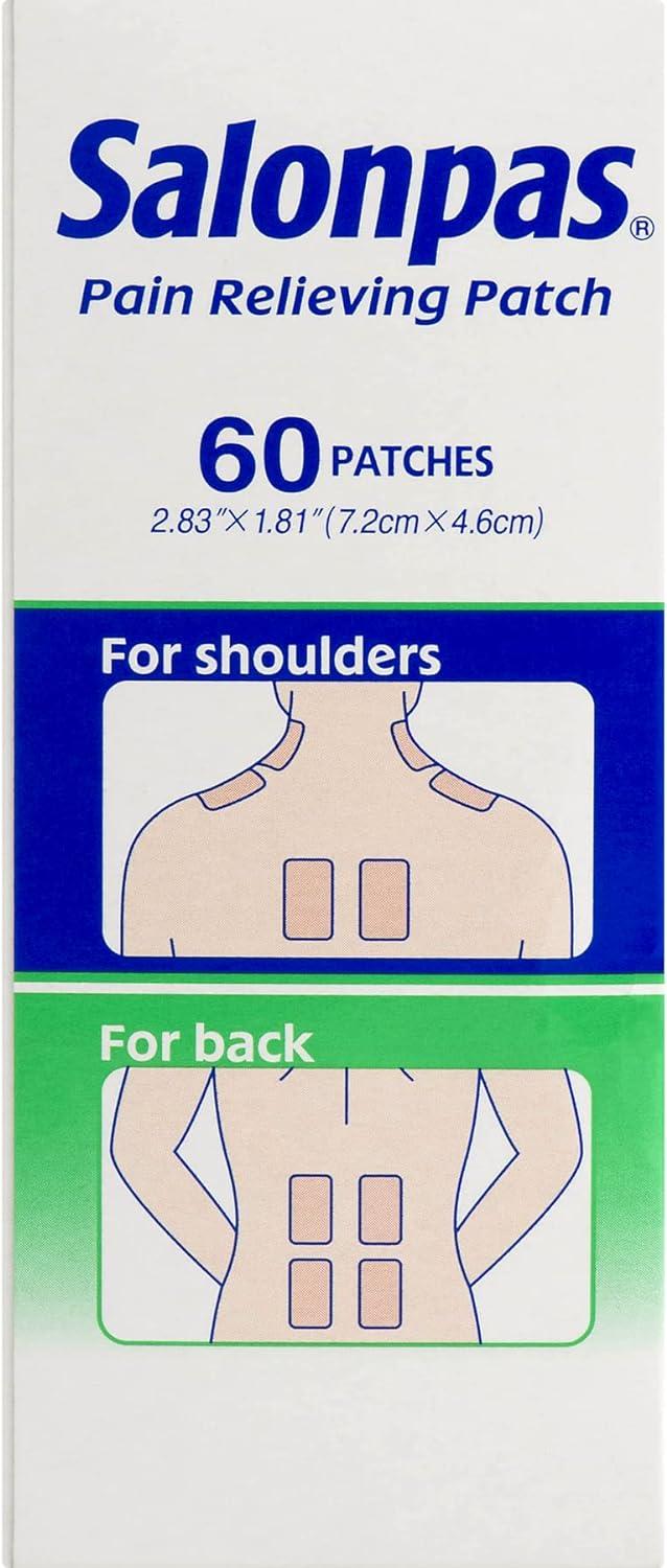SALONPAS Pain Relief Patch - Size 60 | Fast-acting Transdermal Pain ...