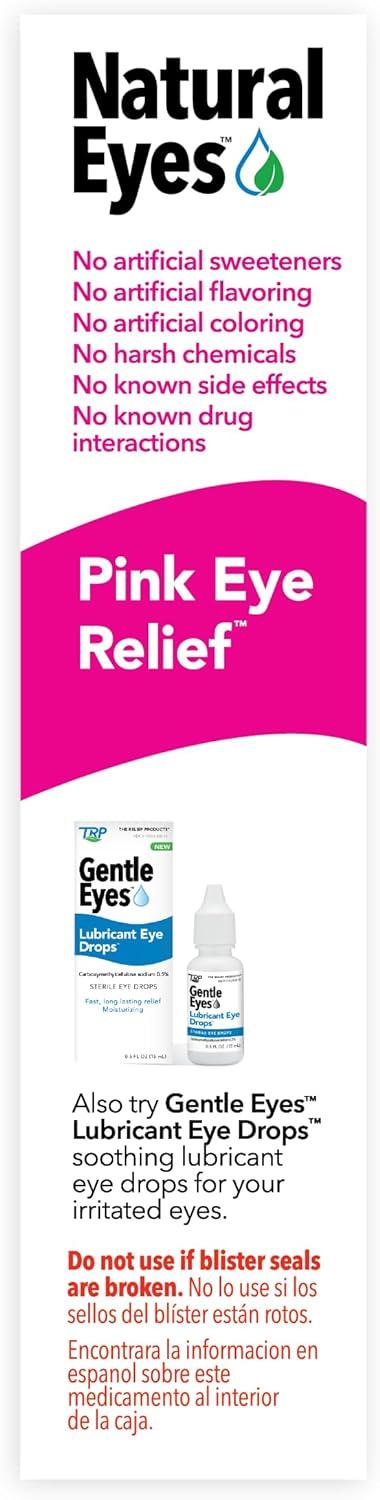 Natural Eyes Pink Eye Relief - Fast Dissolving Tablets for Quick ...