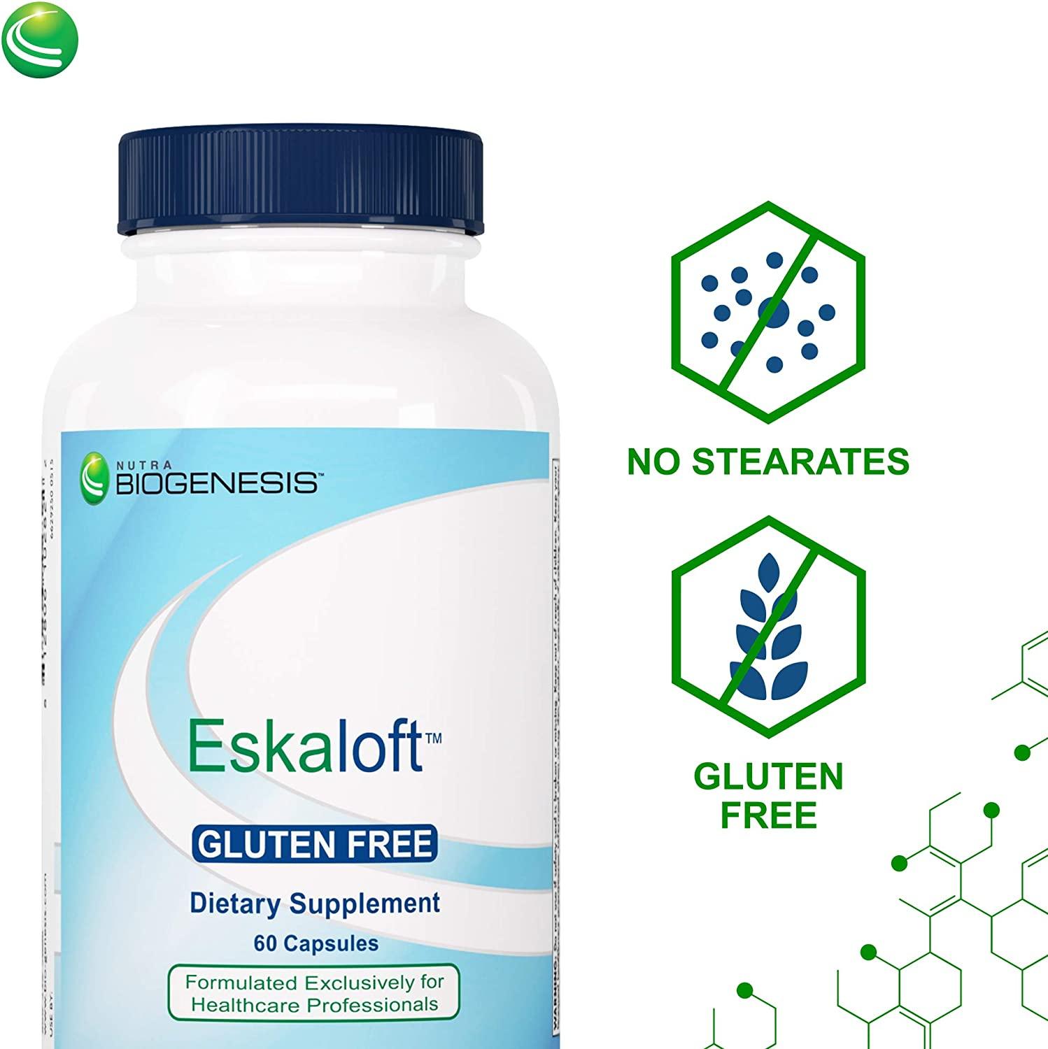 Nutra BioGenesis Eskaloft - Neurotransmitter & Stress Support - 60 Gluten-Free Capsules | Buy ...