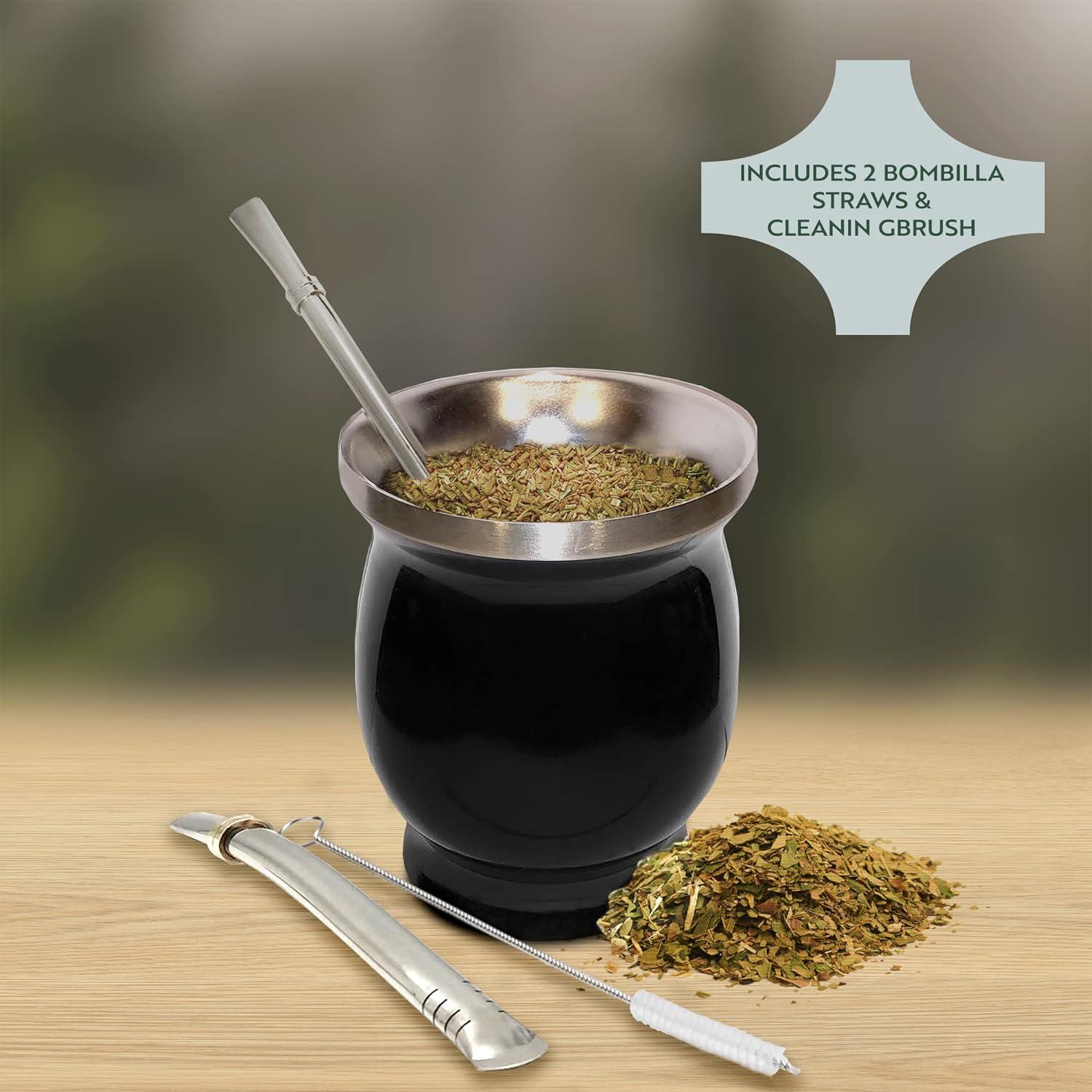 Norte UPGRADED Yerba Mate Natural Gourd/Tea Cup Set (Original ...