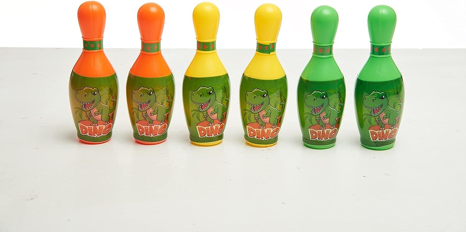 Dinosaur Glow in The Dark LED Bowling Set for Kids - Indoor Outdoor ...