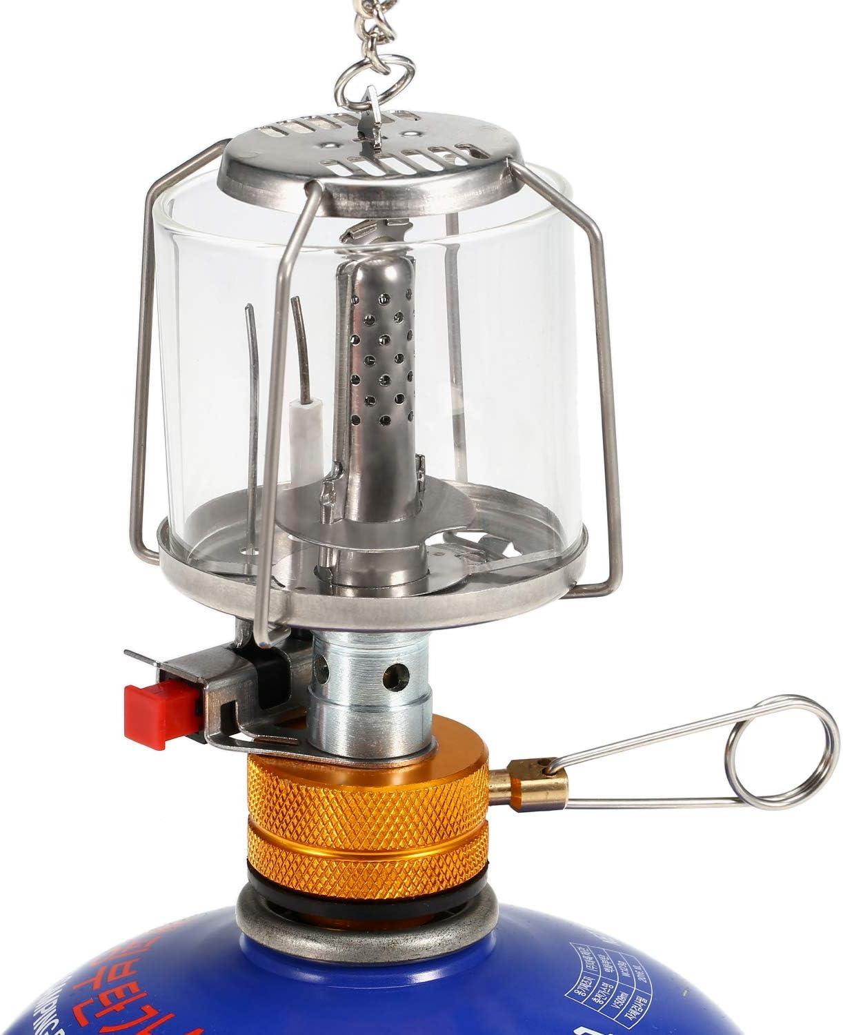 Lixada Portable Camping Gas Lantern with Piezo Ignition - Mini Gas Tent ...