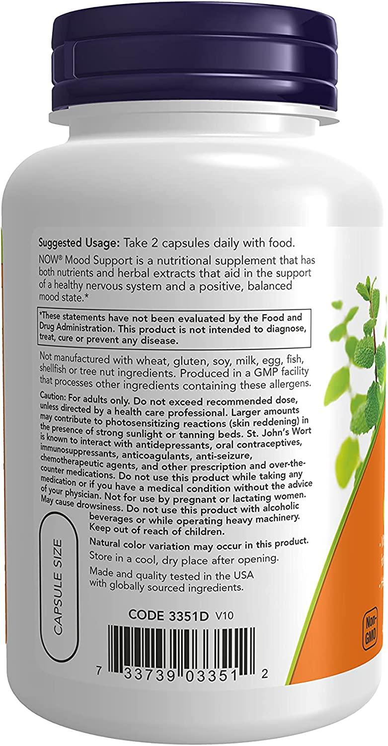 Now Foods Mood Support with St. John's Wort - 90 Veg Capsules for ...