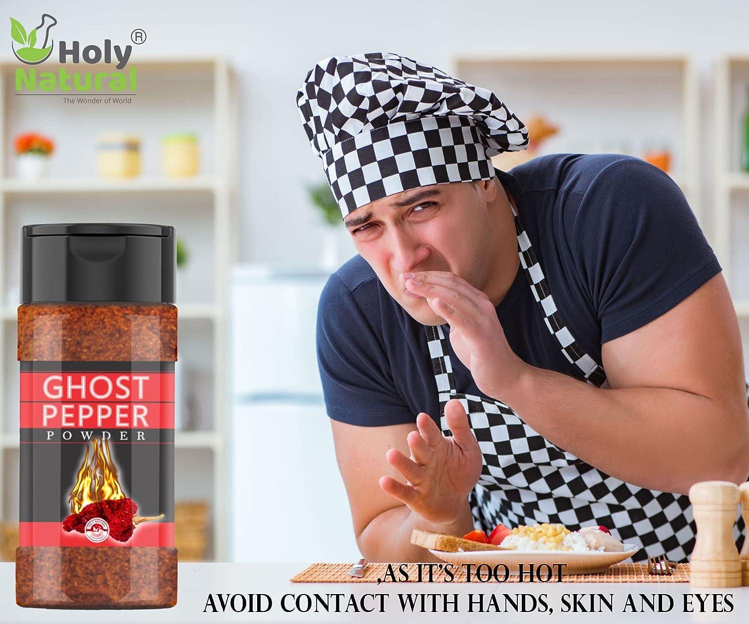 Ghost Pepper Powder (Bhut Jolokia Chili) - 3.5 oz/100 gm | 100% Pure ...