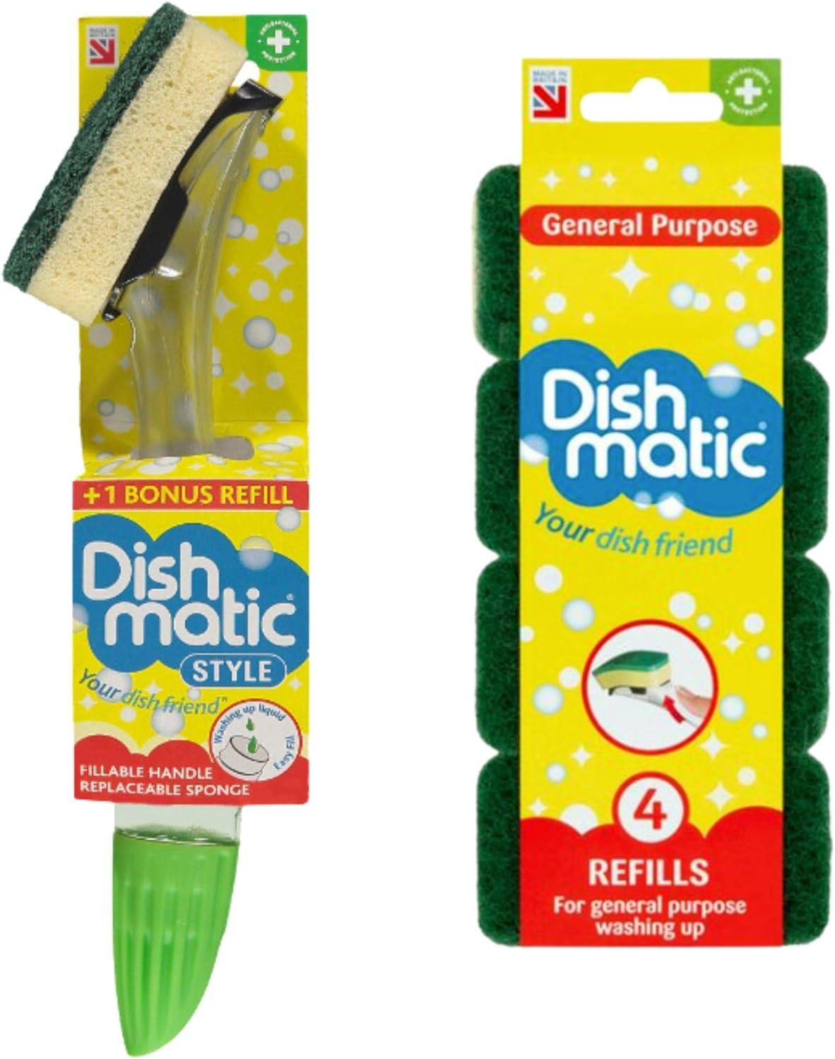 Washing Up Liquid Bundle with Fairy Liquid 654ml x2 Dishmatic Washing ...