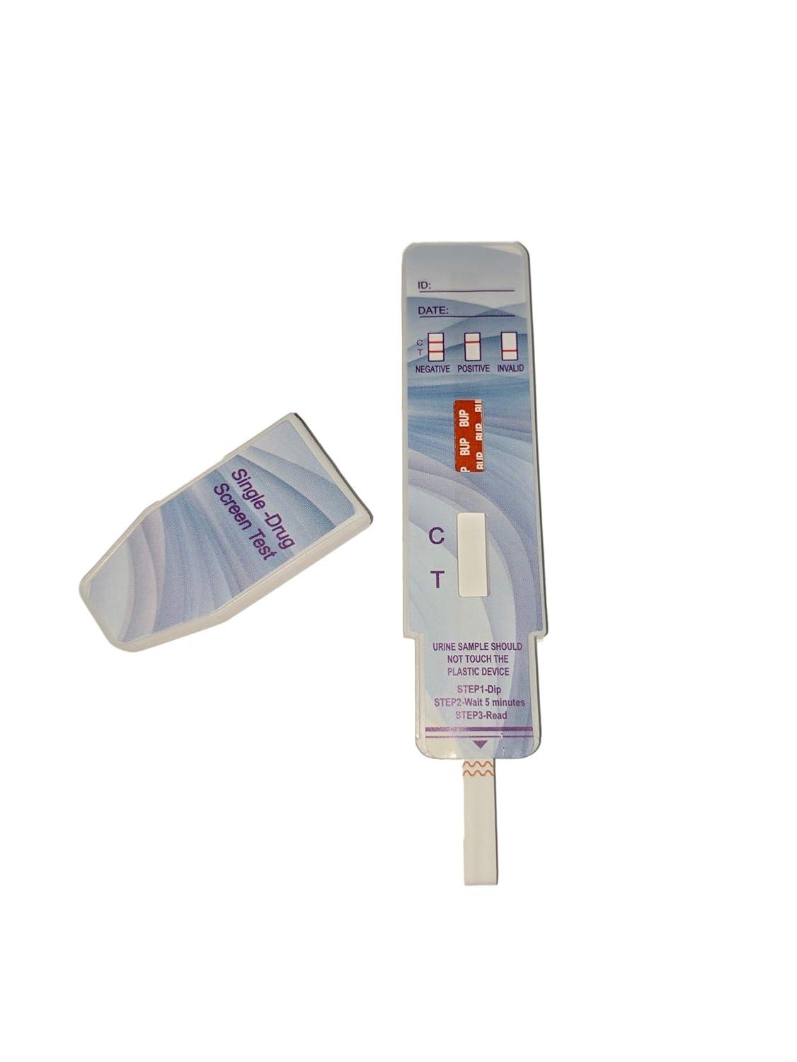BUP Urine Drug Test Strips - Single Panel, 3 Pack | Test for Buprenorphine