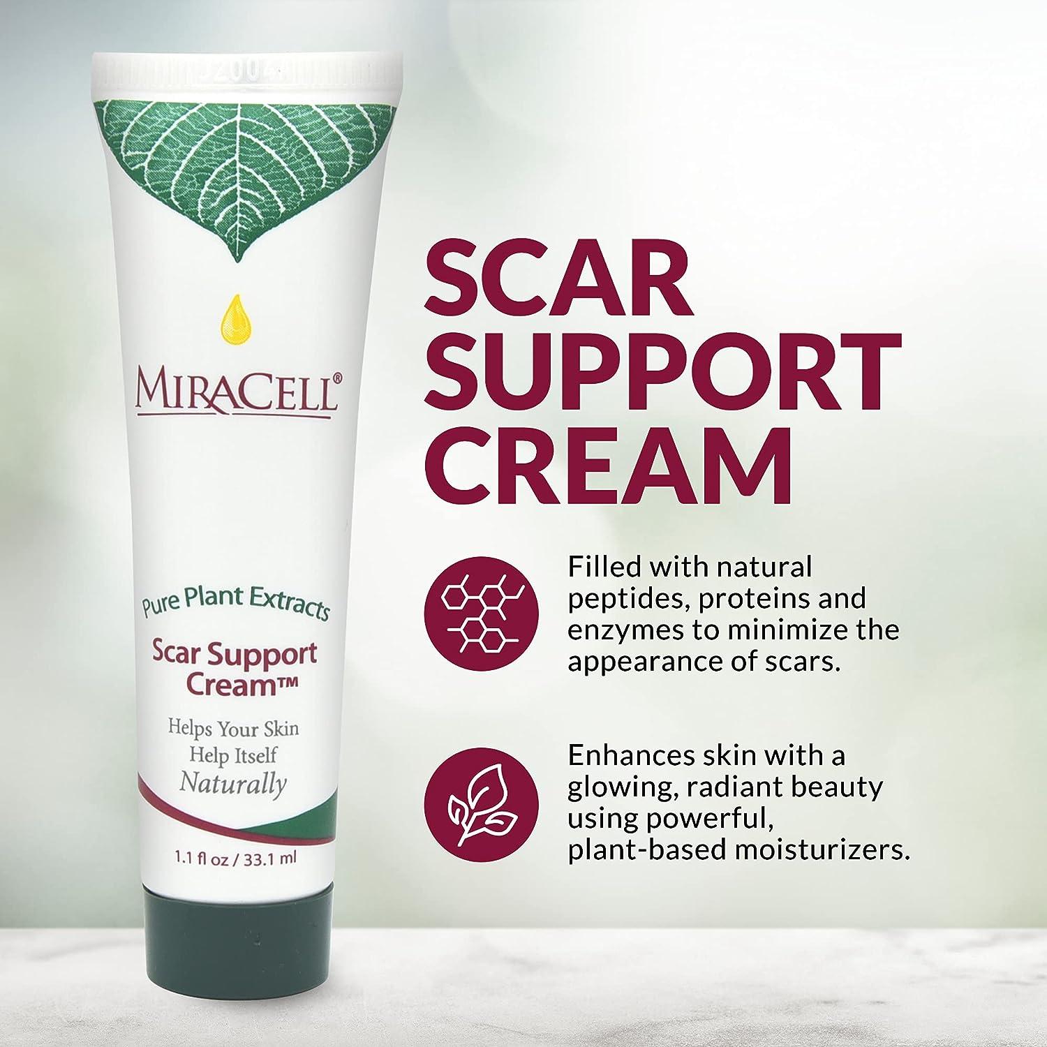 MiraCell Scar Support Cream - Natural Acne & Burn Scar Removal ...