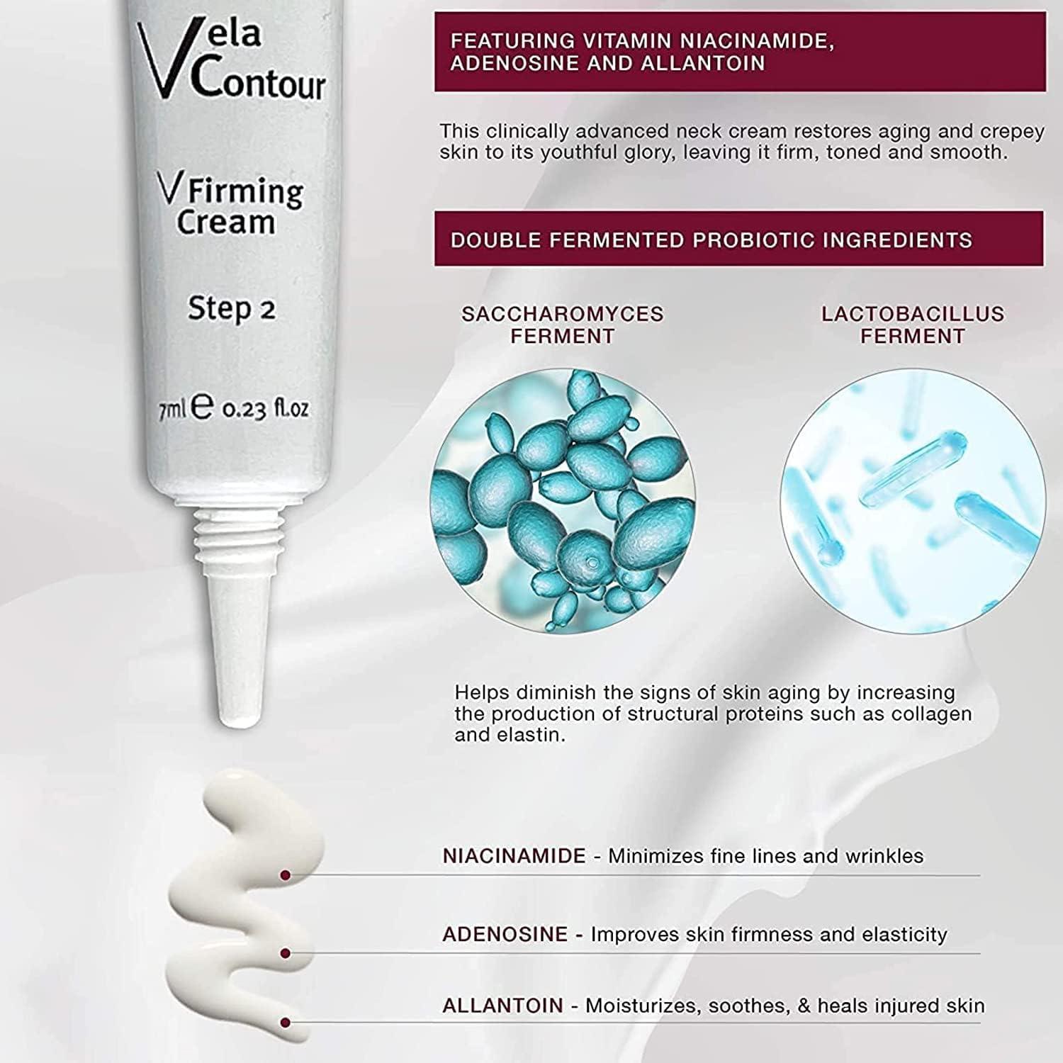 V-Shape Neck Firming Serum and Cream Set - Reduce Double Chin and ...