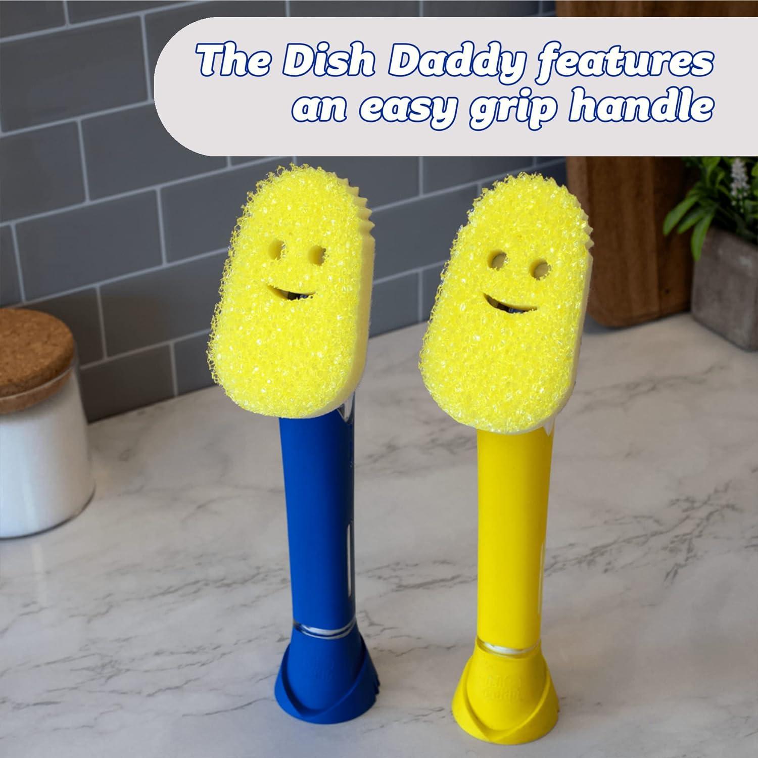 Scrub Daddy Dish Wand: Soap Dispensing Dish Brush with Texture Changing ...