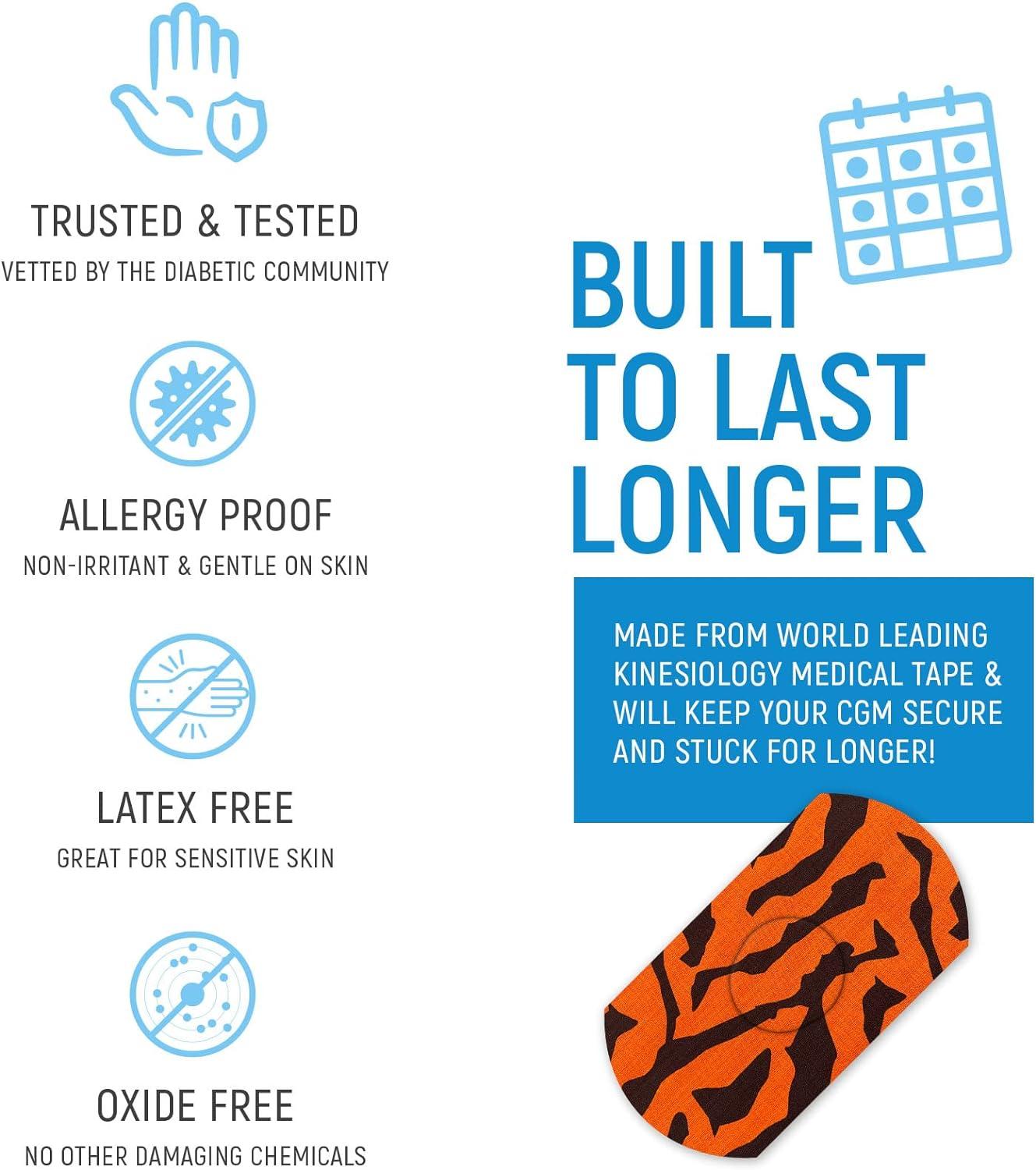 Dexcom G7 Adhesive Patch Design - Water Resistant & Easy to Apply x 10 ...