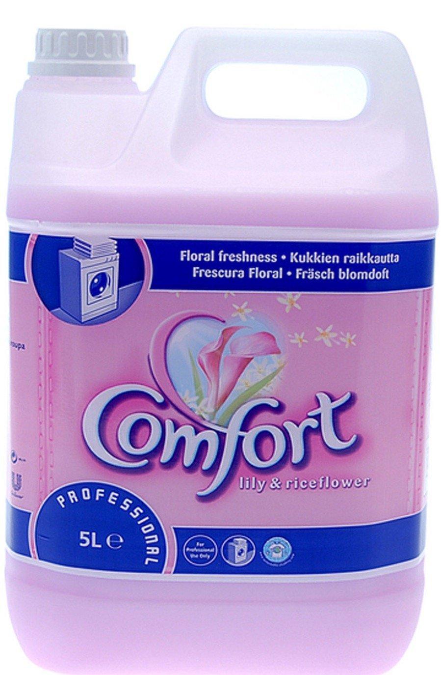 Comfort 5L Professional Lily & Riceflower Fabric Softener Conditioner ...