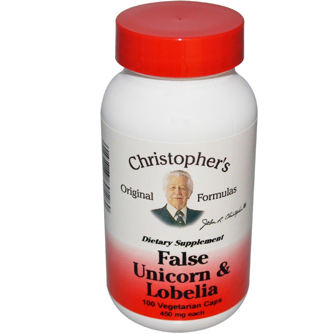 Dr. Christopher's Cleanse False Unicorn & Lobelia 100 Veg Capsules ...