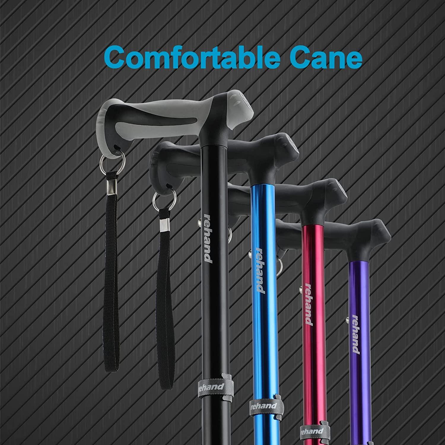 Rehand All Terrain Walking Cane - Foldable Colorful Mobility Aid for ...