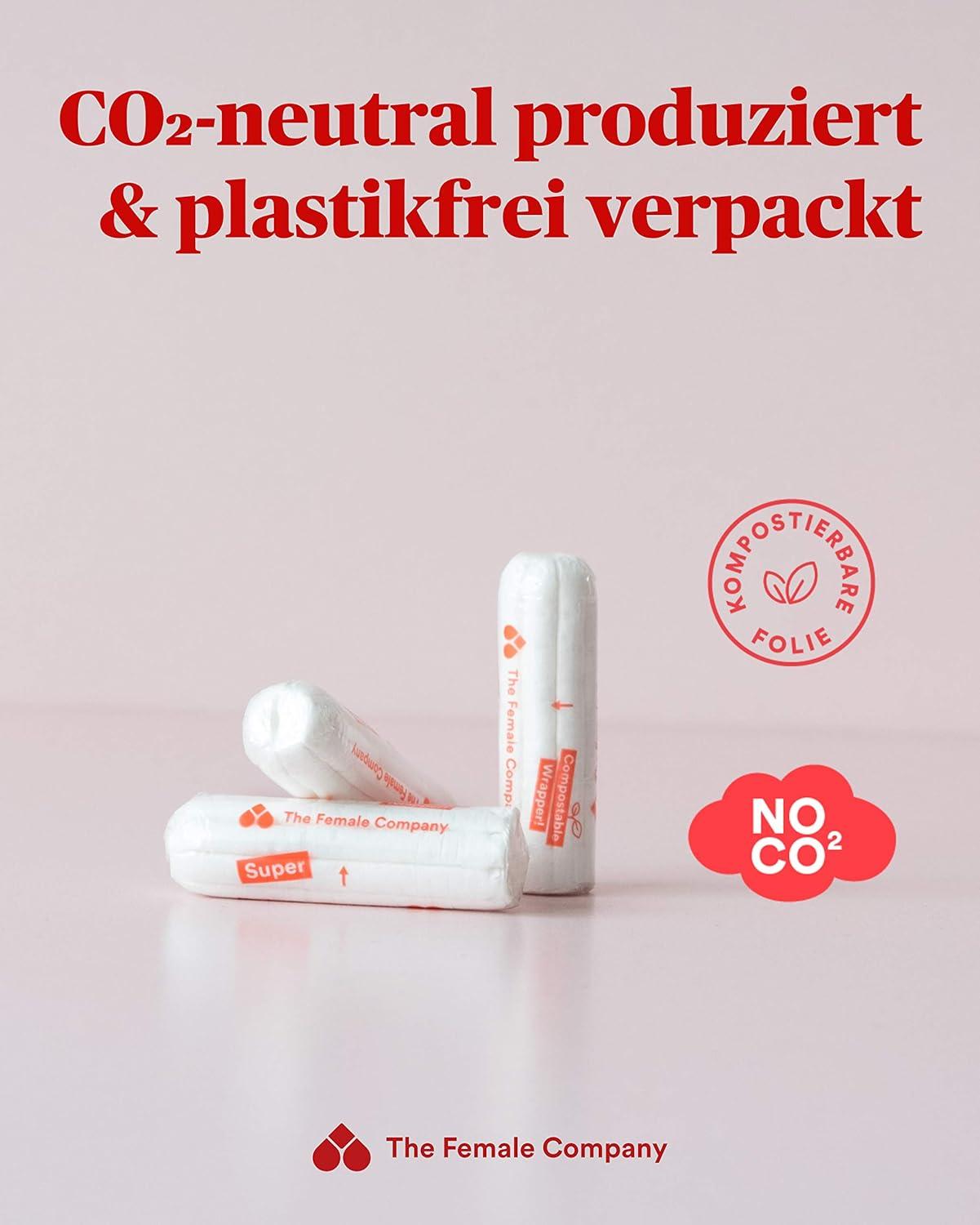 Buy The Female Company 16x Bio-Tampons Normal - 100% Organic Cotton ...