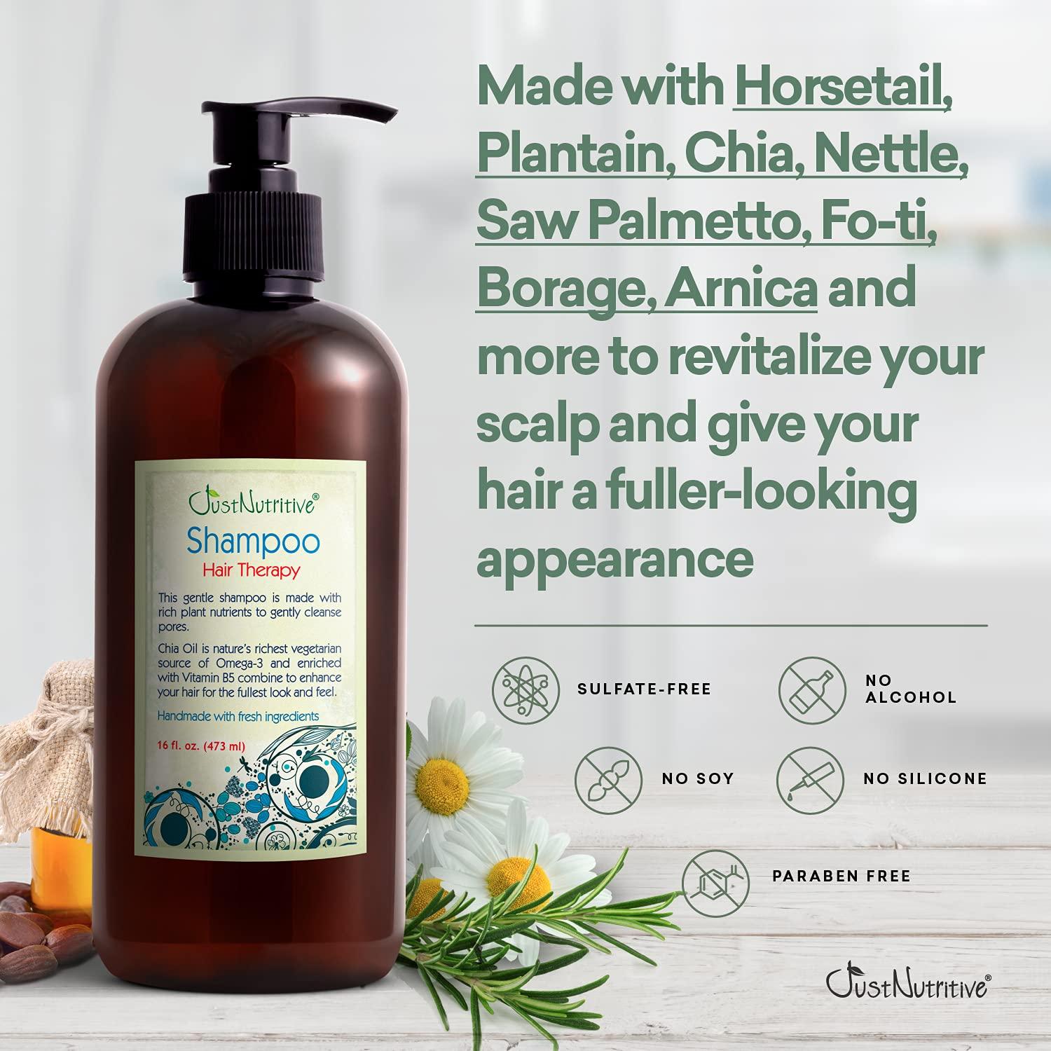 Just Nutritive Hair Loss Shampoo 16 Oz - Hair Regrowth Treatment For ...