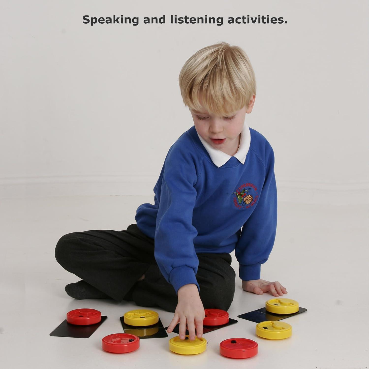 Talking Product TPD-40 Red Voice Recorder 40 Seconds | Pack of 6 | International Shipping ...