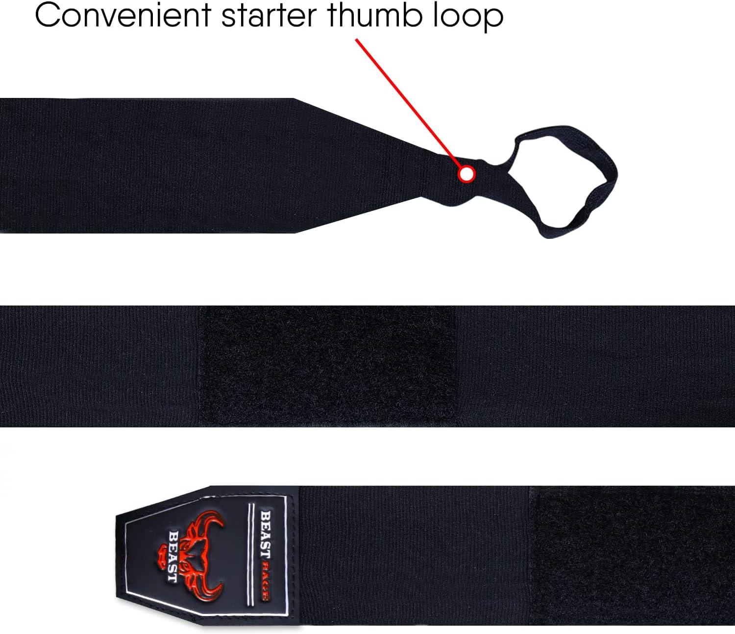 BEAST RAGE 4.5M Boxing Hand Wraps - Martial Arts Inner Gloves for Wrist ...