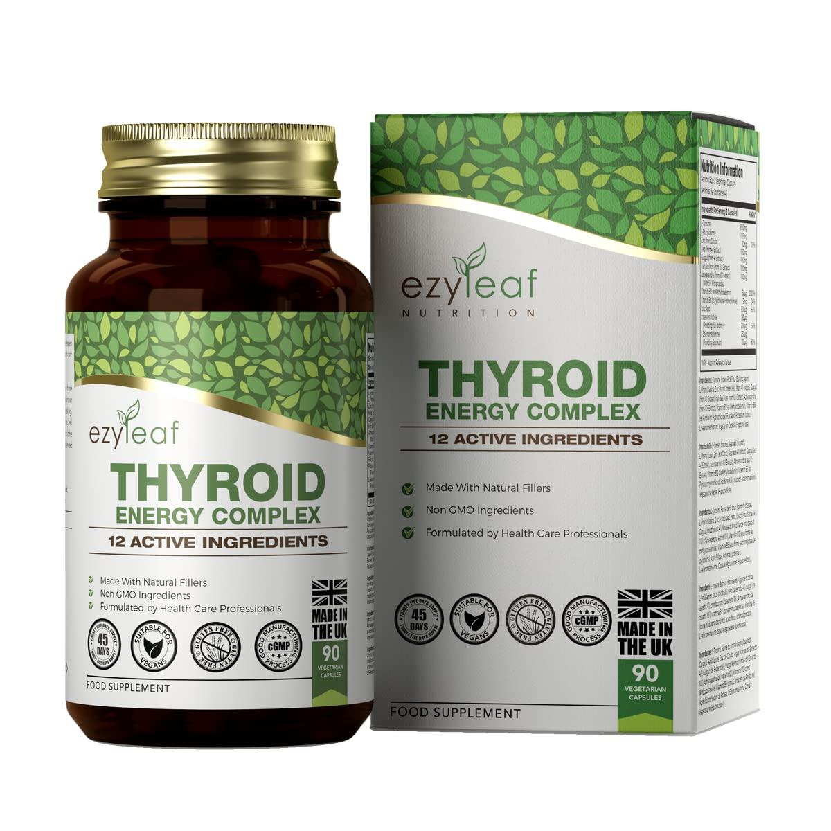 Ezyleaf Thyroid Complex | L Tyrosine Thyroid Support Supplement with ...