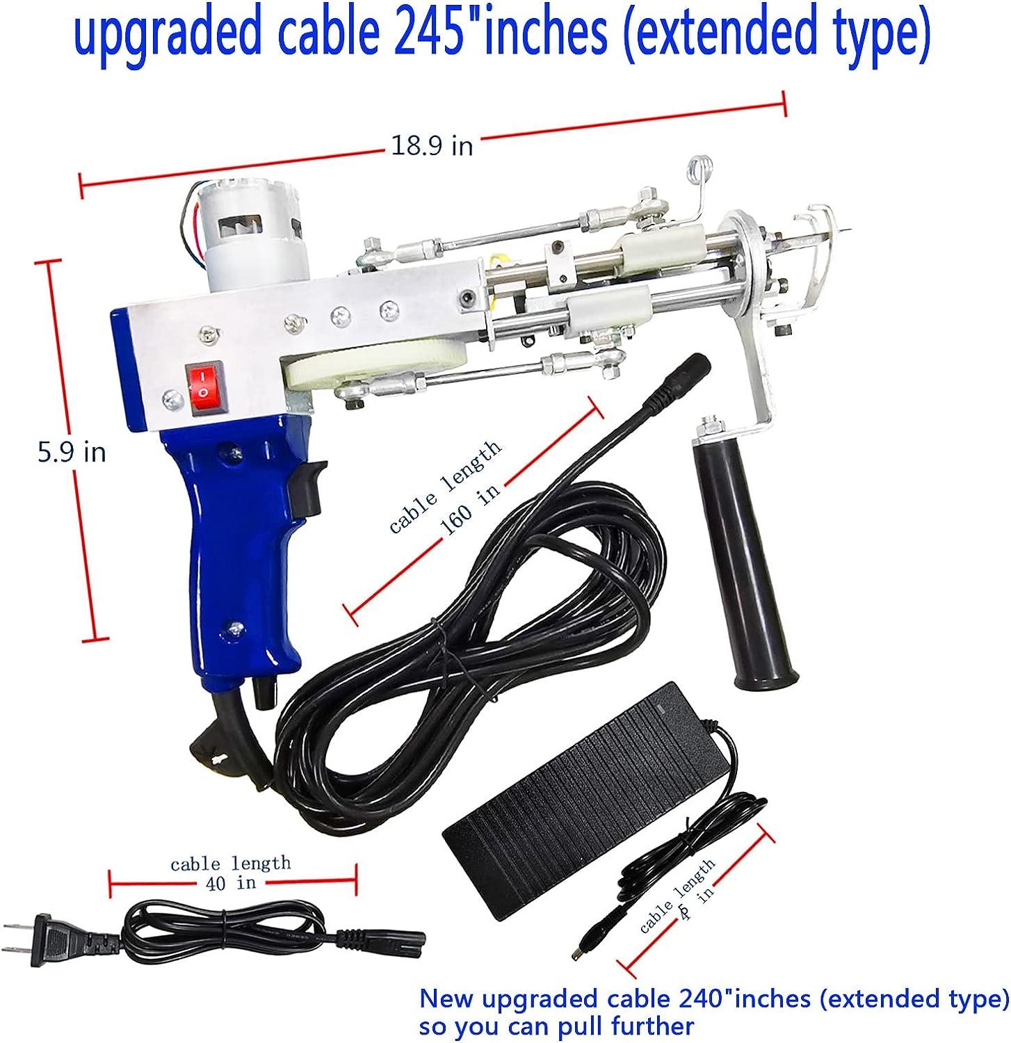 BLBO Tufting Gun Kit - Dual-Use Cut Pile and Loop Pile Rug Making ...