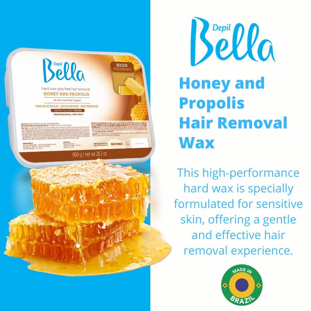Depil Bella Hard Wax with Honey and Propolis 28.2oz - Professional Hair ...