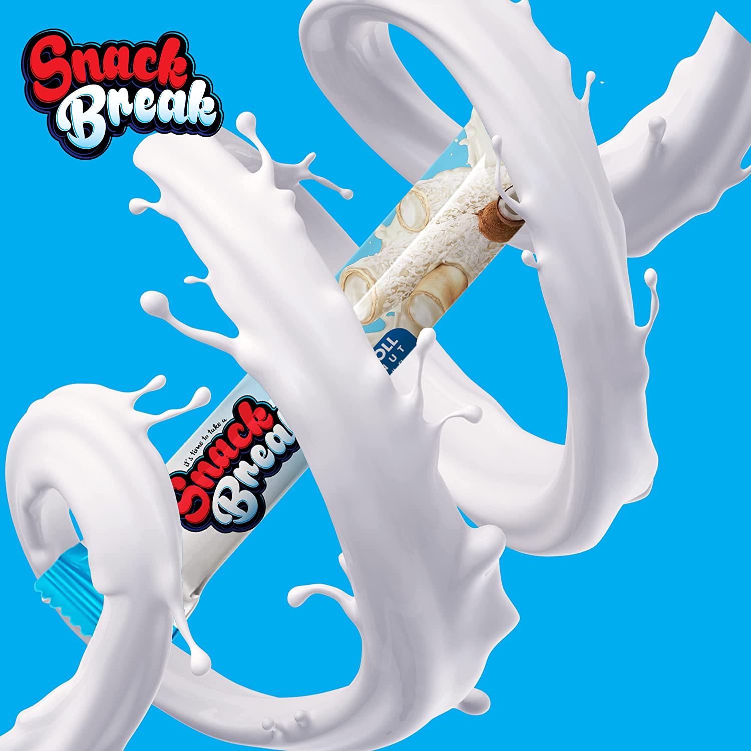 Coconut Rolled Wafer Snacks with Creamy Filling | Individually Wrapped ...